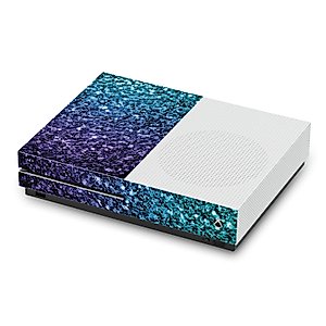 Head Case Designs Officially Licensed PLdesign Aqua Blue Art Mix Matte Vinyl Sticker Gaming Skin Case Cover Compatible With Xbox One S Console