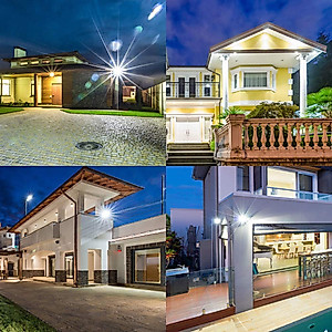 Area Lights for Outdoor Dusk to Dawn，100W LED Barn Light ，15000 Lumens，Wall lamp 5000K Daylight，Yard Lights Outdoor Waterproof IP65 ，Street Light Sensor，100-277V，Security Floodlight，5-Year Warranty