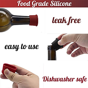 8 Funny Wine Stoppers - Wine Lover Gifts for Women, Wine Accessories for Wine Lovers, Fun Wine Stoppers Seals Bottle and Keeps Wine Fresh