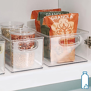 InterDesign Cabinet/Kitchen Binz Kitchen Storage Container, Extra Large Plastic Storage Boxes for The Fridge, Freezer or Pantry, Clear