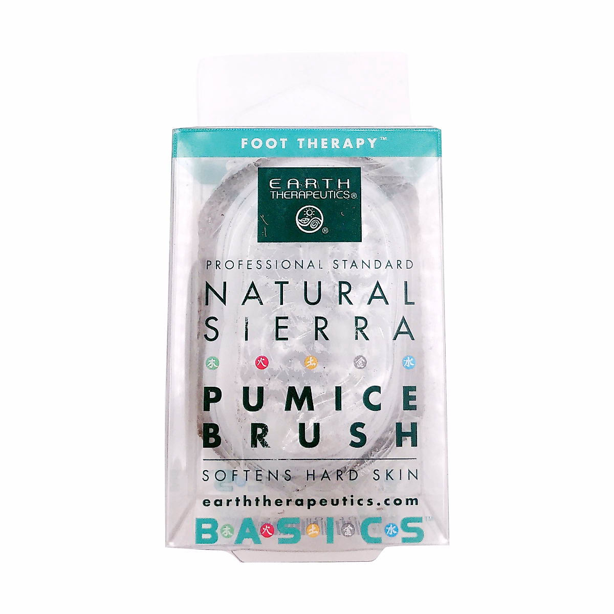 EARTH THERAPEUTICS Pumice Stone with Brush, 1 EA