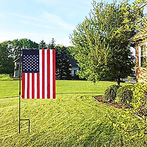 10 Pack Garden Flag Rubber Stoppers and Adjustable Anti-Wind Clips - Flag Stops Accessories Hardware for Garden Flag Poles Stand