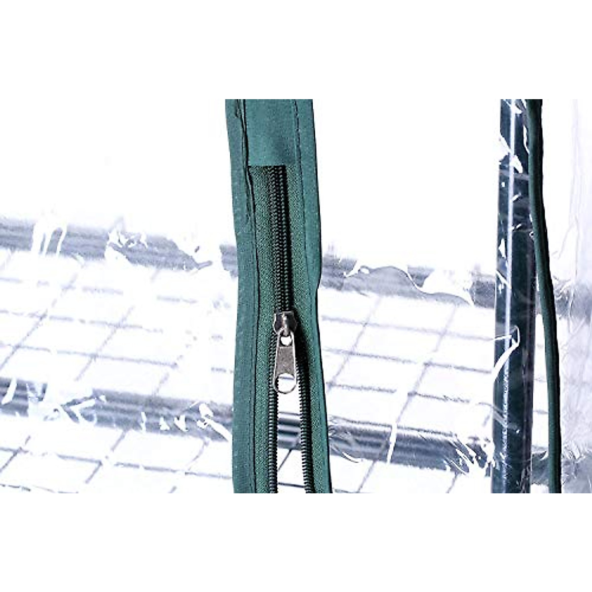 UWIOFF 4-Tier Greenhouse Replacement Cover Clear PVC Greenhouse Replacement Cover with Roll-Up Zipper Door - 27" L x 19" W x 61" H (Cover ONLY)