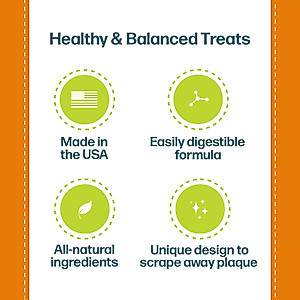 Fido Bones for Dogs, Dental Chews - 100 Delicious Mini Treats, Made in The USA - Mini Dog Dental Chews to Support Your Dog’s Health (Doozie Bone Peanut Flavor)