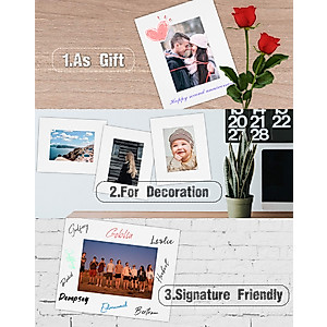 Golden State Art, Pack of 25 White Slip-in Photo Mat with Backing Board Pre-Adhesived, Includes 25 Clear Storage Bags, Cardboard Mounting Frame (8x10 for 5x7 Photos)