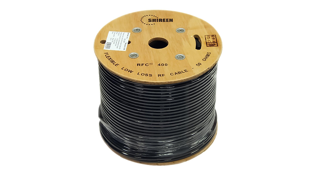 RFC Low Loss 400 Grade Coax Cable - 500ft Spool for Wireless Systems