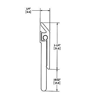 Hager 750s 48" DBA - Dark Bronze Anodized Aluminum Neoprene Door Bottom Sweep