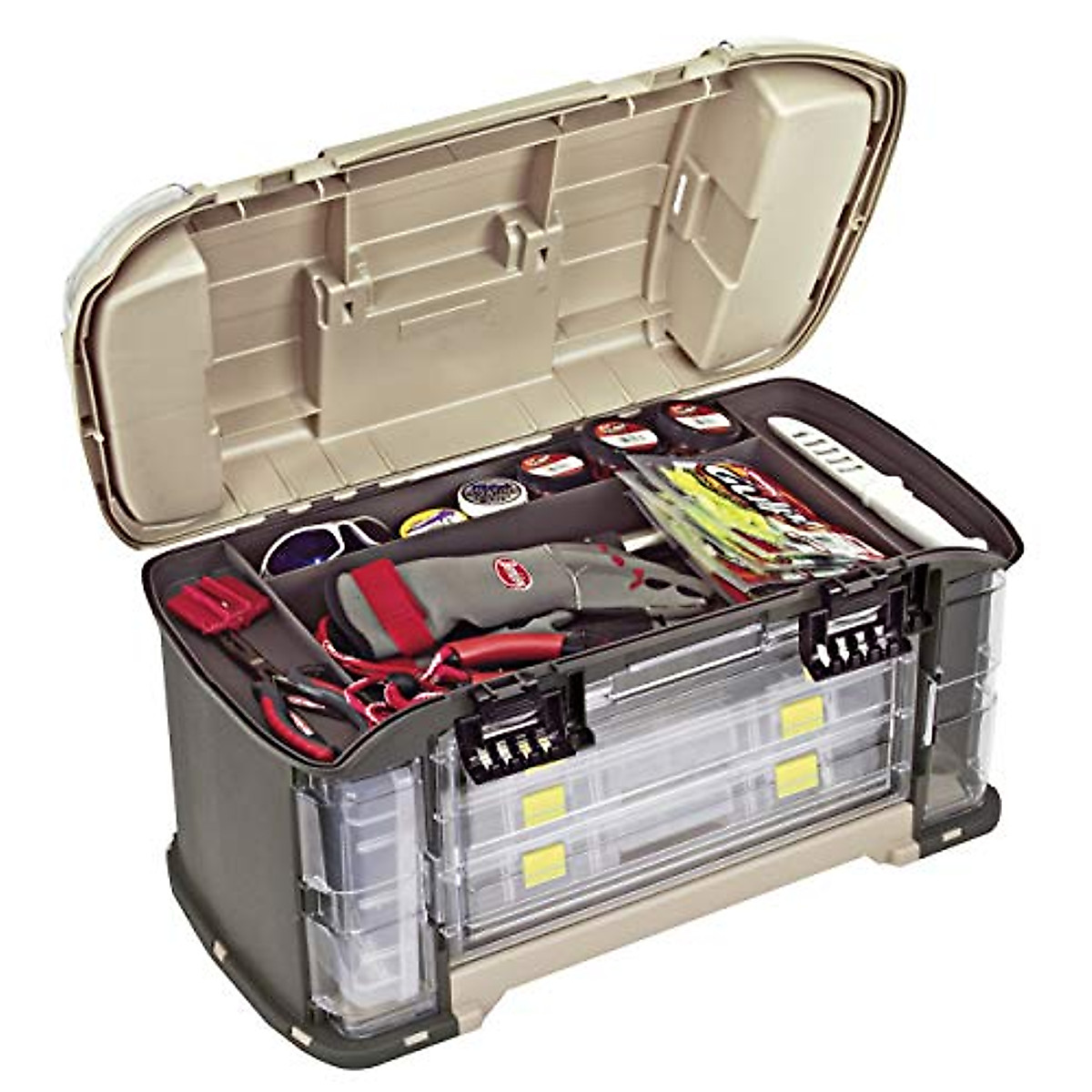 Plano Angled 787 Guide Series Stowaway Tackle System- Includes 7 Stowaways, Fishing Tackle Storage, Premium Tackle Storage, One Size, Model Number: 787010