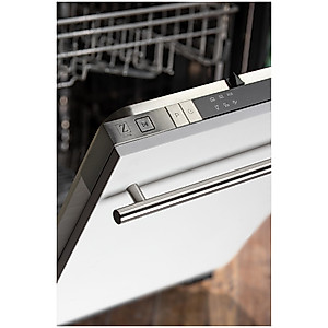 ZLINE 18 in. Top Control Dishwasher in Stainless Steel with Stainless Steel Tub and Traditional Style Handle