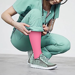 6 Pairs Compression Socks for Women & Men 15-20mmHg Graduated Support Knee High Socks for Nurses, Travel, Athletic