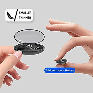 JIFOVER Invisible Sleep Wireless Earphone Ipx5 Waterproof,Double Noise Cancelling,True Wireless Invisible Earbuds Sense-Free to Wear Bluetooth 5.3,2023 New Sleep Earbuds Invisible (Black)