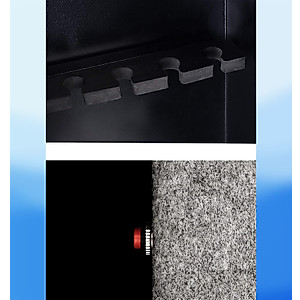 Quicktec Larger and Deeper Rifle Safe, New and Improved Gun Safe for 5-6 Rifles and Shotguns for Home, Quick Access Gun Storage Cabinet (w or w/o Scope) with Pistol Lockbox Silent Mode