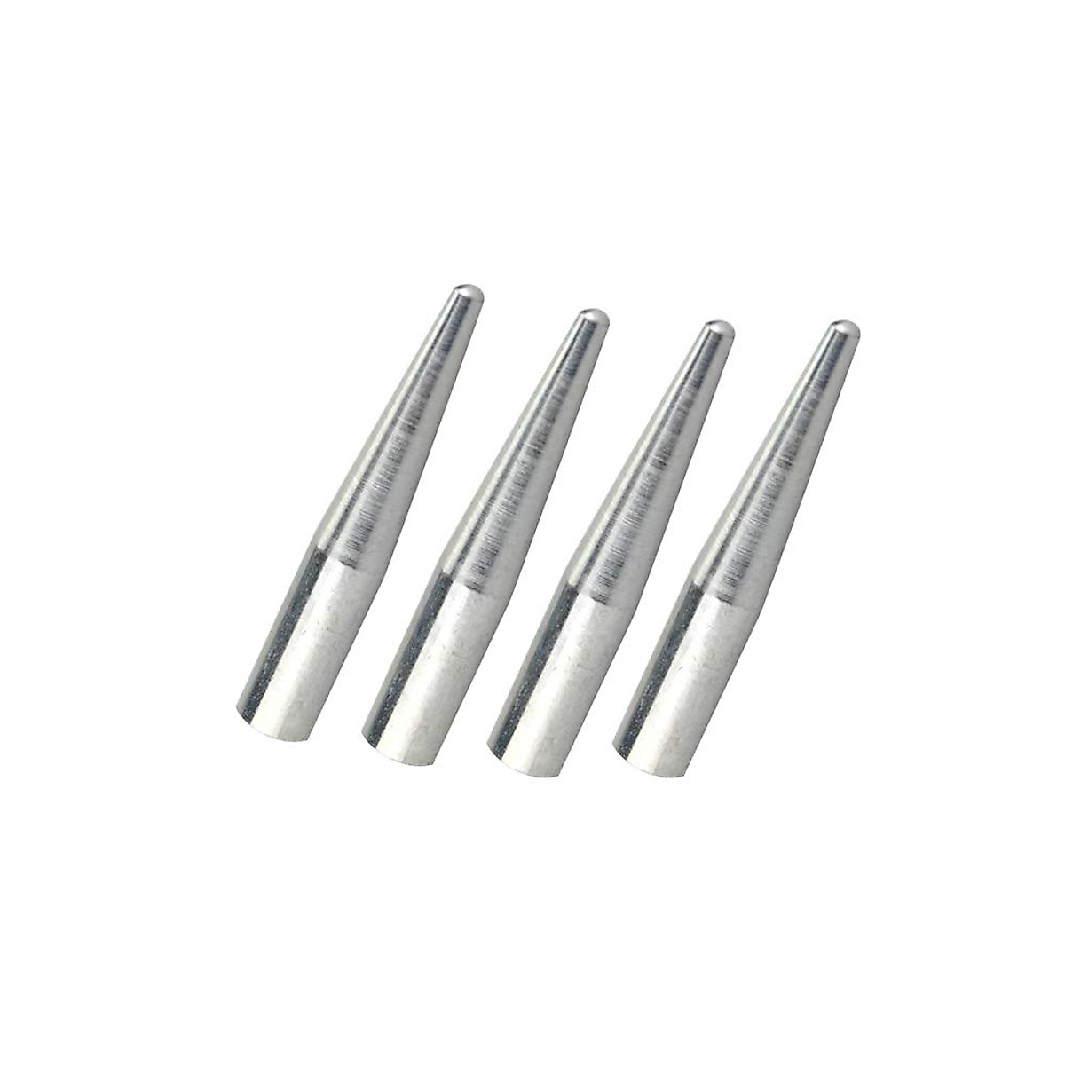 AMEYXGS 12pcs Archery Arrowheads Stainless Steel Arrow Points Shooting Target Practice Arrow Tips Use for Paste Outside The Arrow Shafts (OD: 9 mm, ID: 8 mm)