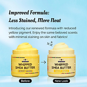 AKWAABA Whipped Shea Butter (Sweet Mango) - Nourishes, Moisturizes & Soothes | Pure Shea Butter | No Dyes & Parabens | 12 oz / 340 g