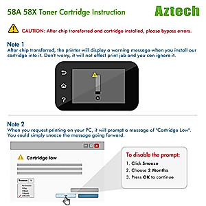 Aztech Compatible Toner Cartridge Replacement for HP 58A CF258A 58X CF258X for HP Pro M404dn M404n M404dw MFP M428fdw M428dw M428fdn Toner Printer M404 M428 M406 M430 (Black 2-Pack)