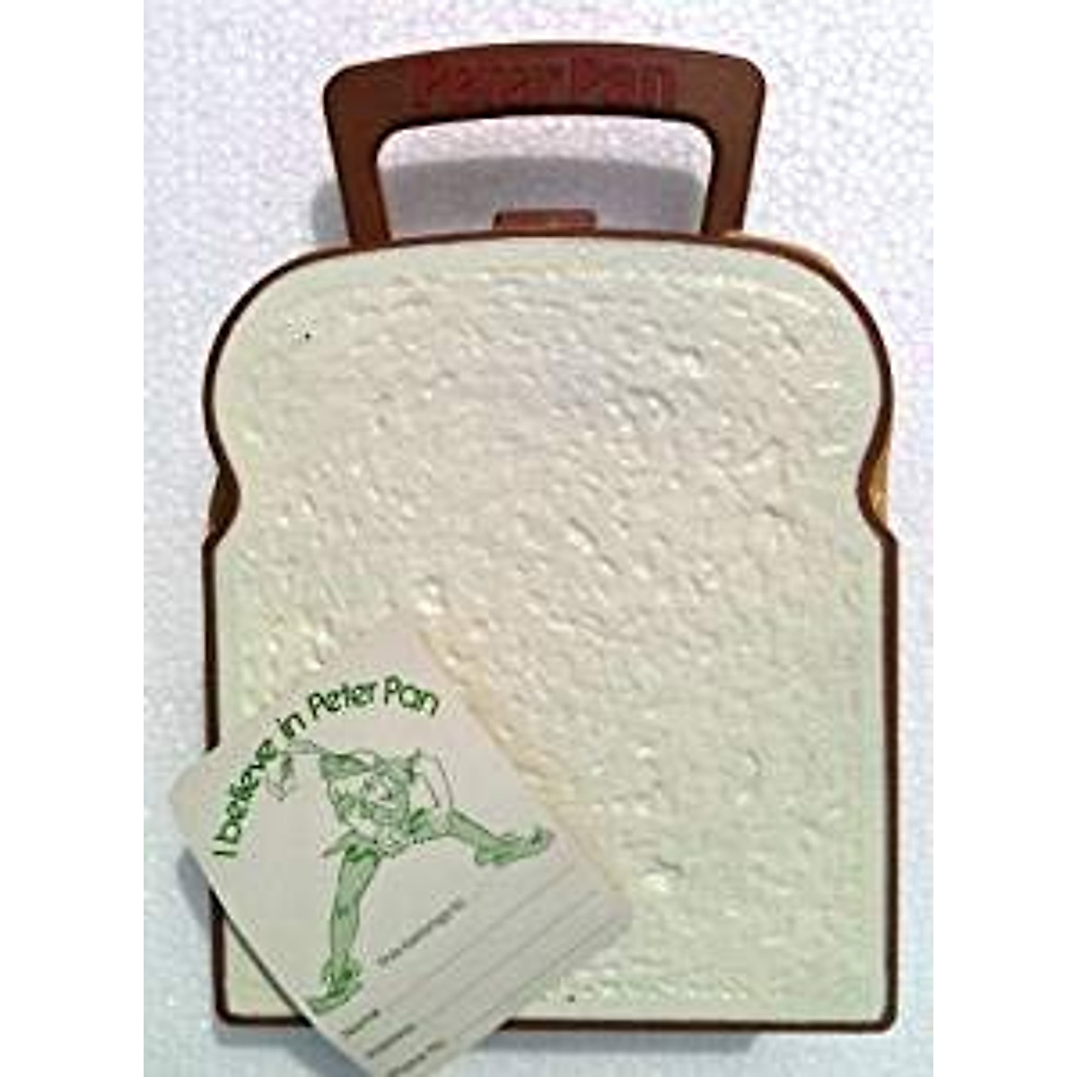 Vintage 1974 Peter Pan Peanut Butter Sandwich Shaped Lunchbox & Label - Mail-a-Way