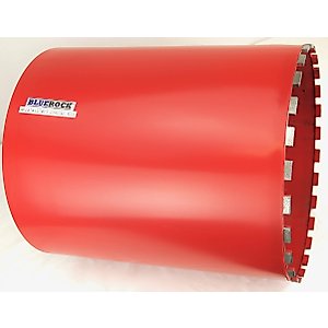 14" Inch Diamond Wet Core Drill Bit 1-1/4” Threaded by BLUEROCK Tools for Concrete Rebar Asphalt Brick Rock Masonry Hole Barrel Coring