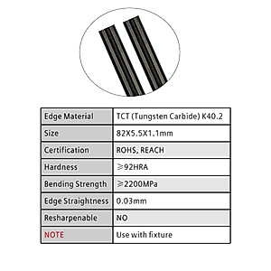 3-1/4 Inch Planer Blades TCT 82mm Replacement for Makita Bosch DeWalt Hitachi Porter Cable Ryobi Stanley WEN and Most 3-1/4 Hand-Held Portable Planer Pack of 10