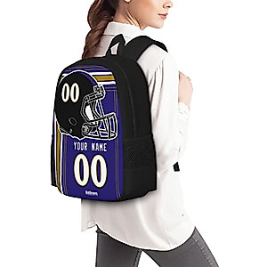 ANTKING Baltimore Backpack Customized High capacity Personalized Any Name and Number Fans Gifts for Kids Men