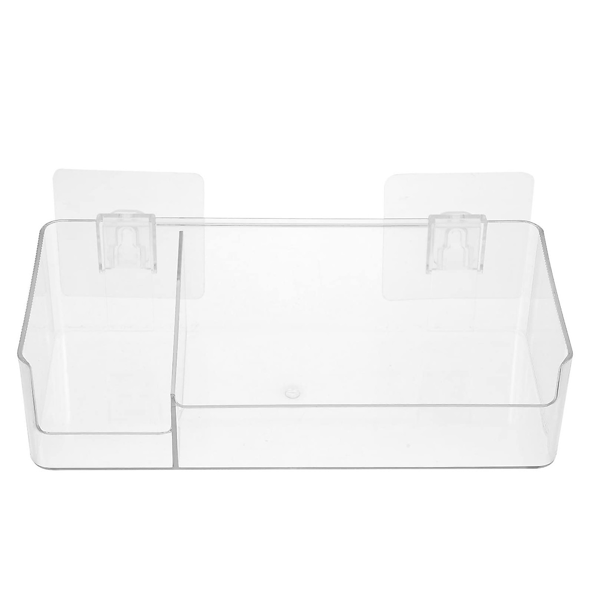 Kichvoe Organizer Storage Cabinet Refrigerator Bin Clear Plastic Bins for Fridge Bath Basket with Suction Cups Refrigerator Crisper Storage Containers Kitchen Organization Fridge Organizer