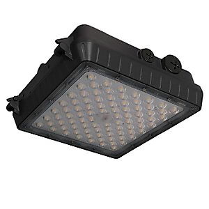 E2 LIGHTING LED Canopy Fixture, 3 CCT Tunable 3000K/4000K/5000K, Wattage Adjustable, 10x10 Canopy Lights, 120-277V, 55W, Outdoor Ceiling Light, Ideal for Canopy Lights Outdoor & Canopy Light