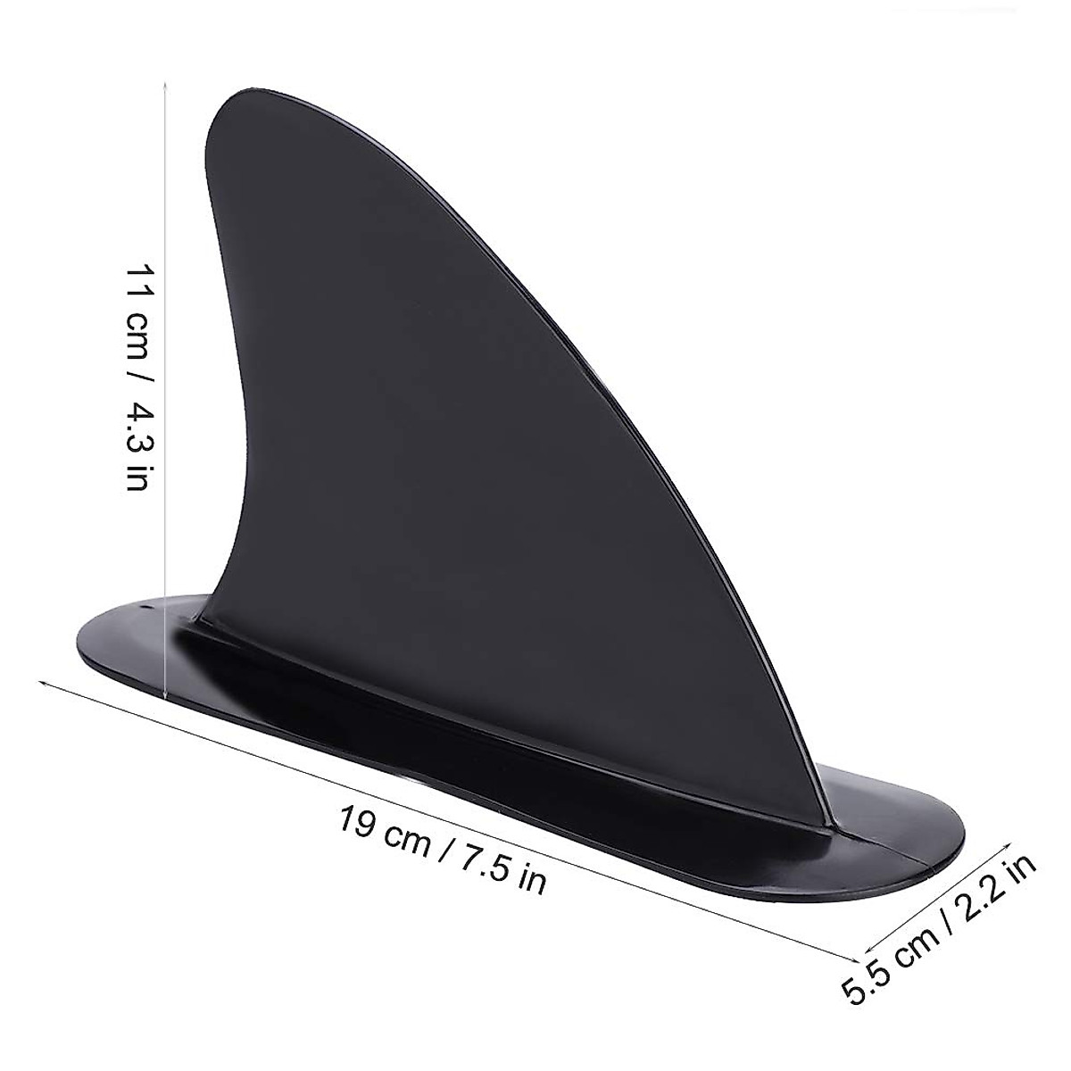 VGEBY Kayak Canoe Rowing Boat Fins Black Surfboard Side Tail Rudder Durability PVC Skeg Tracking Fin Integrated Fin