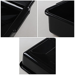 Bringer 12-Pack Commercial Bus Tubs, 13 L Plastic Bus Box, Black