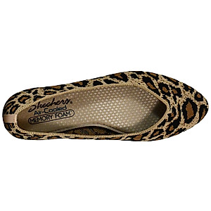 Skechers Women's Cleo Claw-Some Ballet Flat, Natural, 7 M US