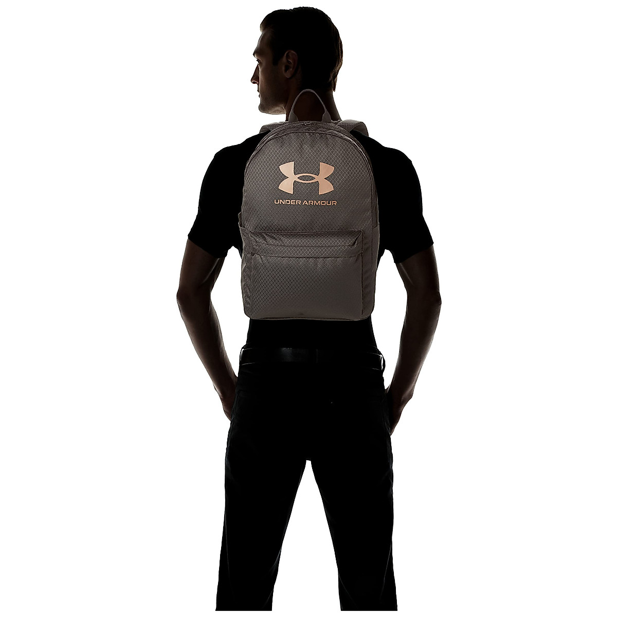 Under Armour Loudon Ripstop Backpack, (003) Black/Black/Metallic Light Copper, One Size Fits All