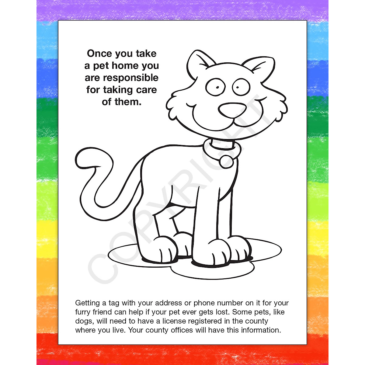 ZOCO - Healthy Pets are Happy Pets - Kids Coloring Books (50 Bulk Pack, Without Crayons) - Love Animals, Furry Friends - Vet, Pet Store Handout - Games, Puzzles, Activities for Kids