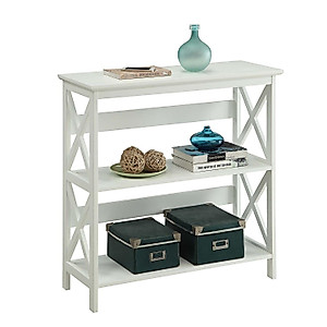 Convenience Concepts Oxford 3 Tier Bookcase, White