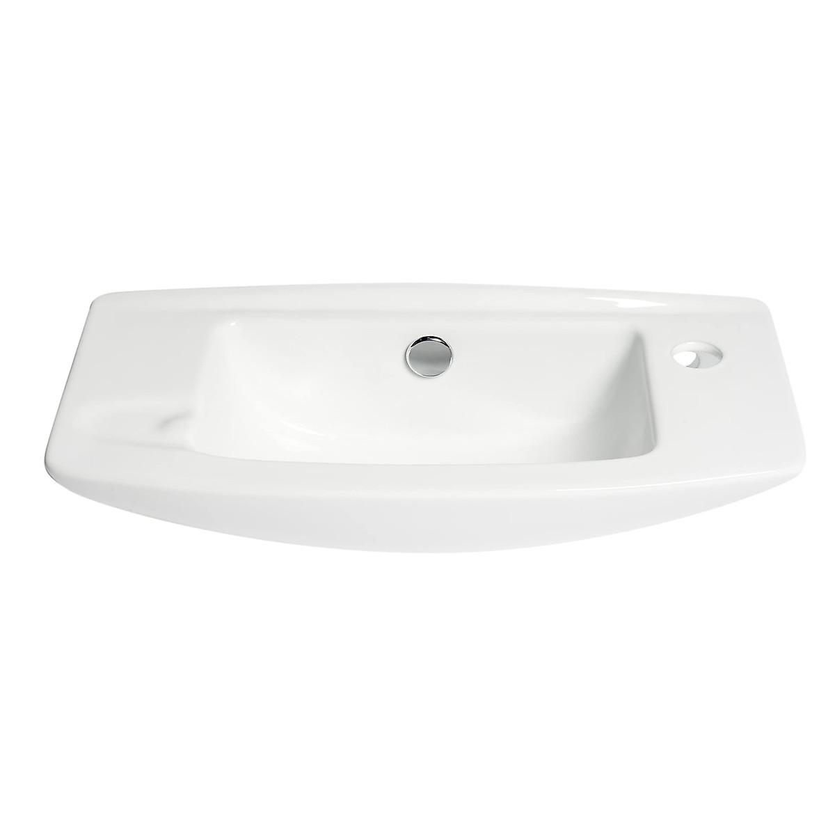 ALFI brand ABC115 Bathroom Sink, 20.25"L x 9.88"W x 6.75"H, White