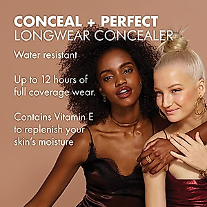 Milani Conceal + Perfect Longwear Concealer - Light Nude (0.17 Fl. Oz.) Vegan, Cruelty-Free Liquid Concealer - Cover Dark Circles, Blemishes & Skin Imperfections for Long-Lasting Wear