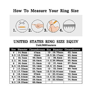 TIGRADE Antique Stainless Steel Ring Feather Angel Wing Cast Black Silver Band Size 5-14.5 (Black,7.5)