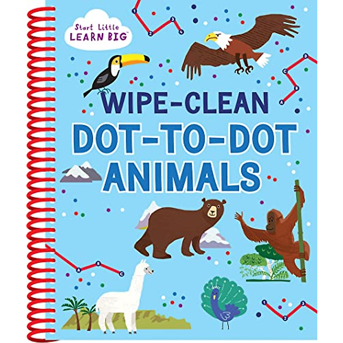 Wipe Clean Dot to Dot Animal Book For Kids 3 - 5 (Start Little Learn Big Series)