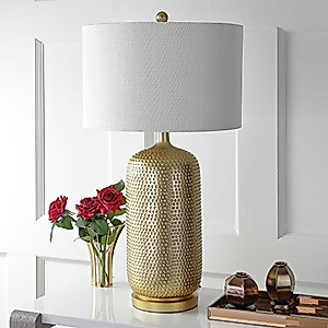 JONATHAN Y JYL1017A Sophia 30" Resin LED Table Lamp Modern Contemporary Glam Bohemian Bedside Desk Nightstand Lamp for Bedroom Living Room Office College Bookcase LED Bulb Included, Gold