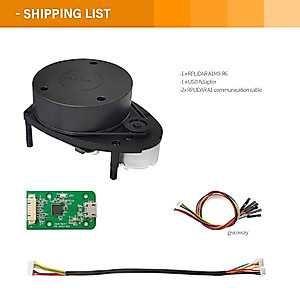 Slamtec RPLIDAR A1M8 2D 360 Degree 12 Meters Scanning Radius LIDAR Sensor Scanner for Obstacle Avoidance and Navigation of Robots