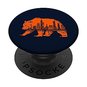 Chicago Downtown City Skyline Illinois Pride PopSockets Swappable PopGrip