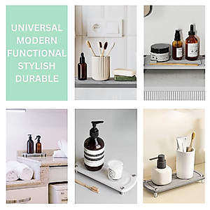 Kitchen Kraft™ Instant Dry Sink Organizer - Fast Drying Stone Sink Caddy - Fast Drying Stone Sink Tray - Drying Stone for Kitchen Counter (White)