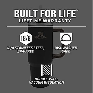 Stanley Adventure Quencher Travel Tumbler | 40 OZ (Coal)