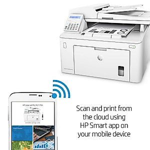 HP Laserjet Pro M227fdn All-in-One Monochrome Laser Printer with Auto Two-Sided Printing, Mobile Printing, Fax & Built-in Ethernet, Amazon Dash Replenishment Ready (G3Q79A) (Renewed)