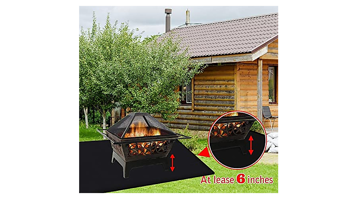 SIRUITON Large Under Grill Mat - Protect Decks & Patios from Grease