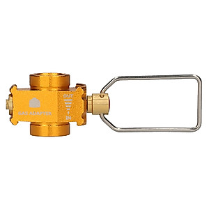 LIXADA Gas Saver Plus Gas Convertor Shifter Refill Gas Tank Conversion Adapter Gas Adaptor Valve Long Gas Cylinder Adapter Propane Tank Adapter for Camping Hiking Fishing