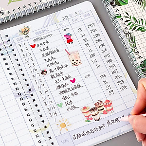 STOBOK Planner Diary Notebook Bill Organizer Notebook Daily Planner Money Tracker Notebook Bill Organizer Book Budget Notebook Notebooks for Work Paper Notebook Small and Fresh Worksheet