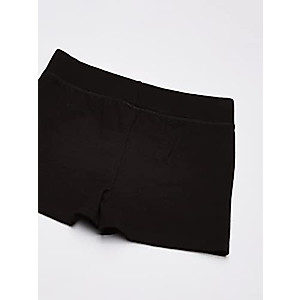 Hanes Little Girls' Jersey Short (Pack of 3), Ebony, Medium