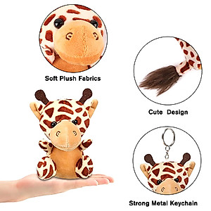 YUJUN 6pc Easter Eggs with Plush Animal Toys, Mini Stuffed Animals for Kids Party Favors, Basket Stuffers & Egg Fillers