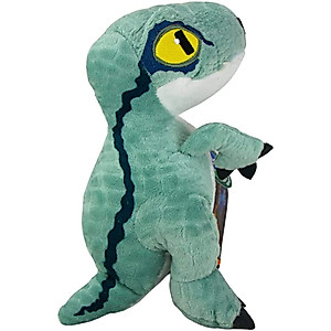 Jurassic World Dominion 20cm 8 Inch Super Soft Gift-Quality Plush - Velociraptor, T-Rex