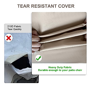 ELEXTYLE Waterproof Outdoor Couch Cover, Heavy Duty Patio Sofa Cover, Windproof Outdoor Loveseat Cover,Studry Outdoor Furniture Cover,62W X 33D X 32H Inch