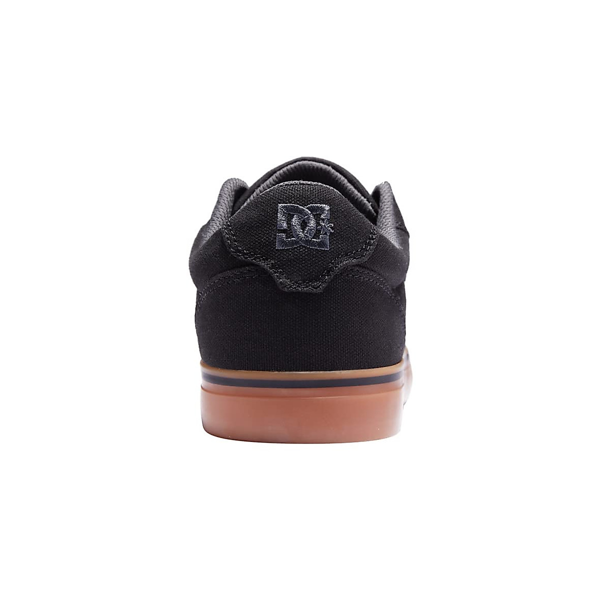 DC Men's Anvil Casual Skate Shoe, Black/Gum, 12 D M US