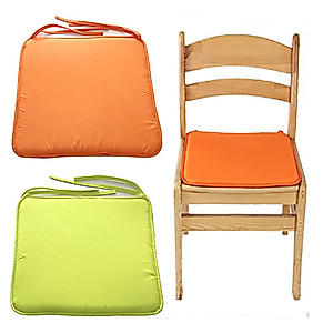 Xiaokeis 36x36cm Chair Cushions, Rocking Chair Pads and Cushions Chair Cushions for Dining Chairs, Office Chairs, Hardwood Floors(Orange)